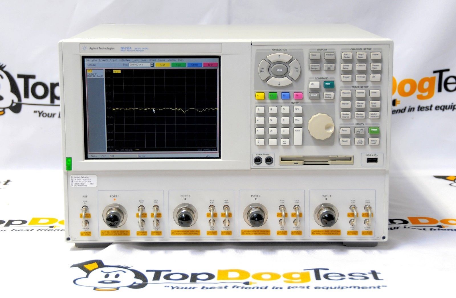 Hp Agilent Keysight N5230A PNA Network analyzer 300kHz to 20GHz 4 Port ...