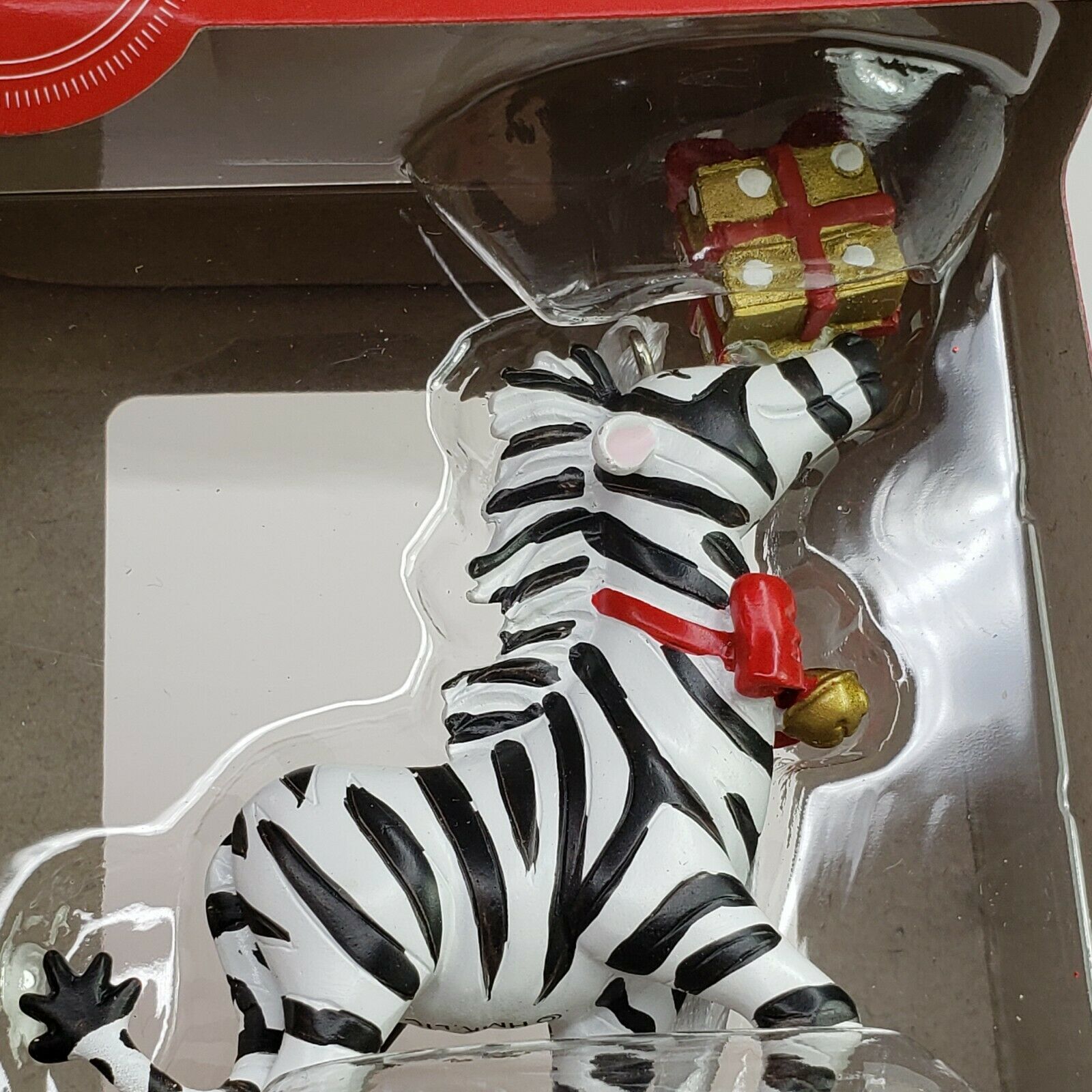 Hallmark Prancing Zebra Christmas Tree Ornament with Gift Box Walmart ...