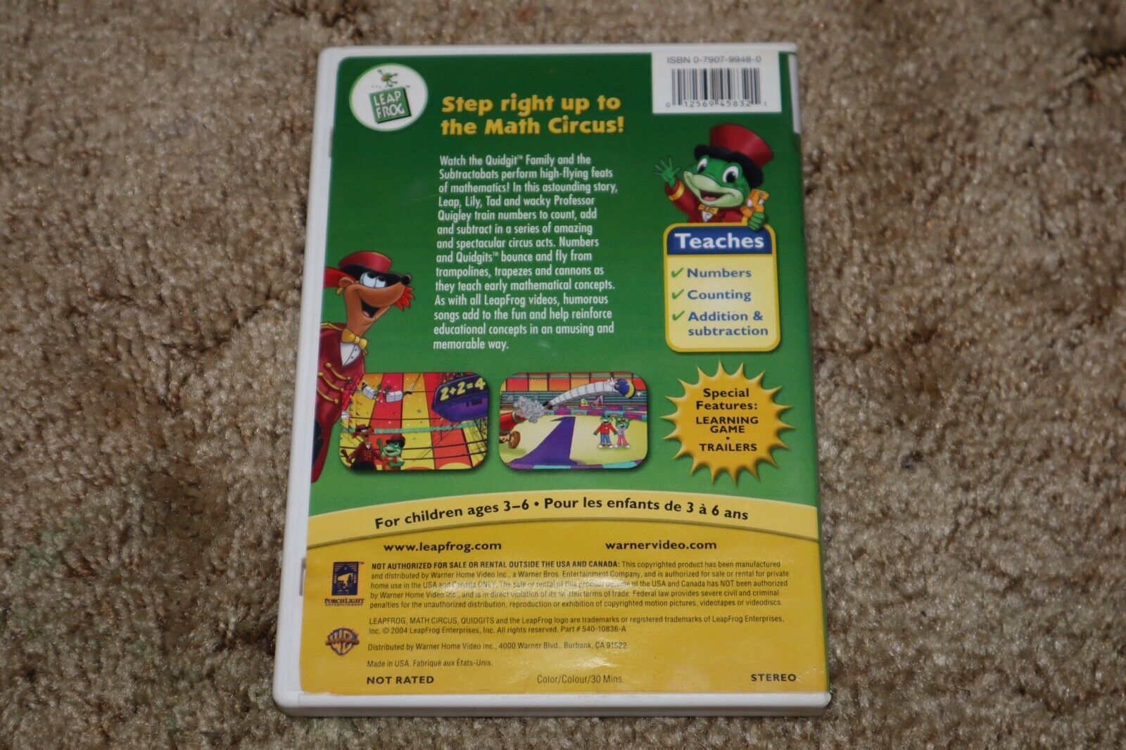 Math Circus Video Learn Beginning Math! Ages and similar items