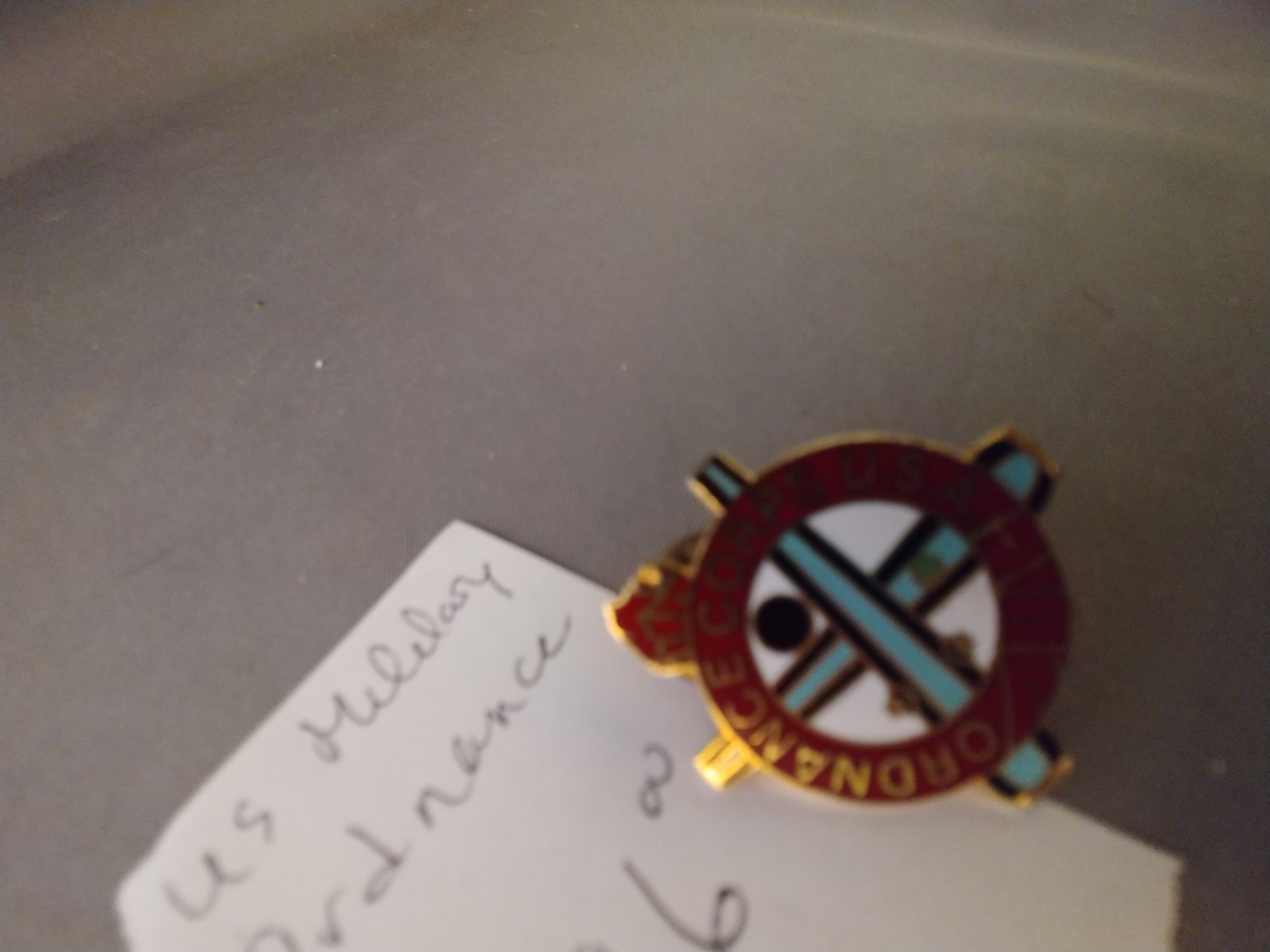Vintage U.S. Military ORDNANCE CORPS U.S.A. Insignia Lapel Pin - Other Vintage U.S. Military ORDNANCE CORPS U.S.A. Insignia Lapel Pin - Other