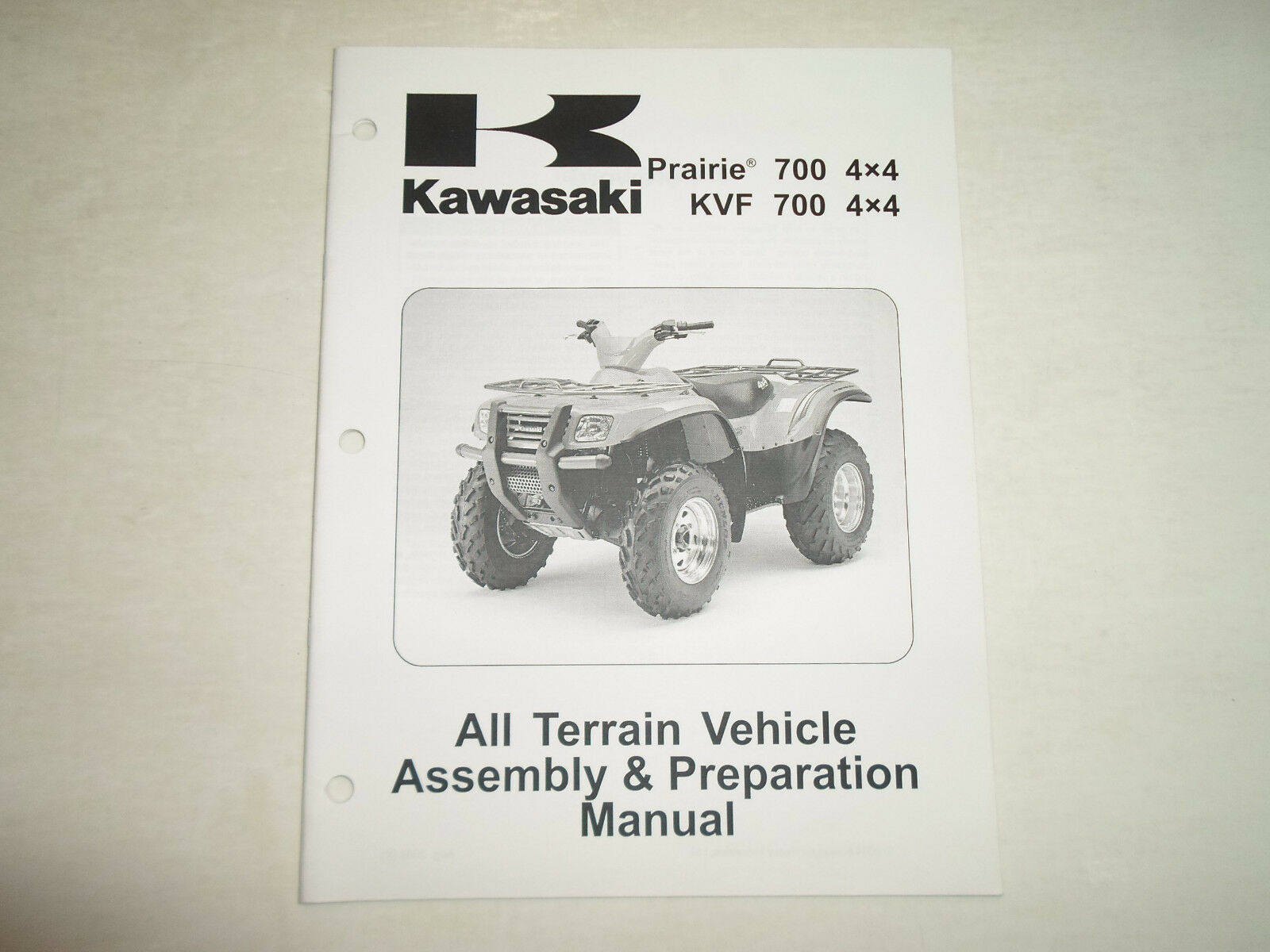 2004 2005 Kawasaki Prairie 700 4x4 KVF 700 4x4 ATV Assembly Preparation ...