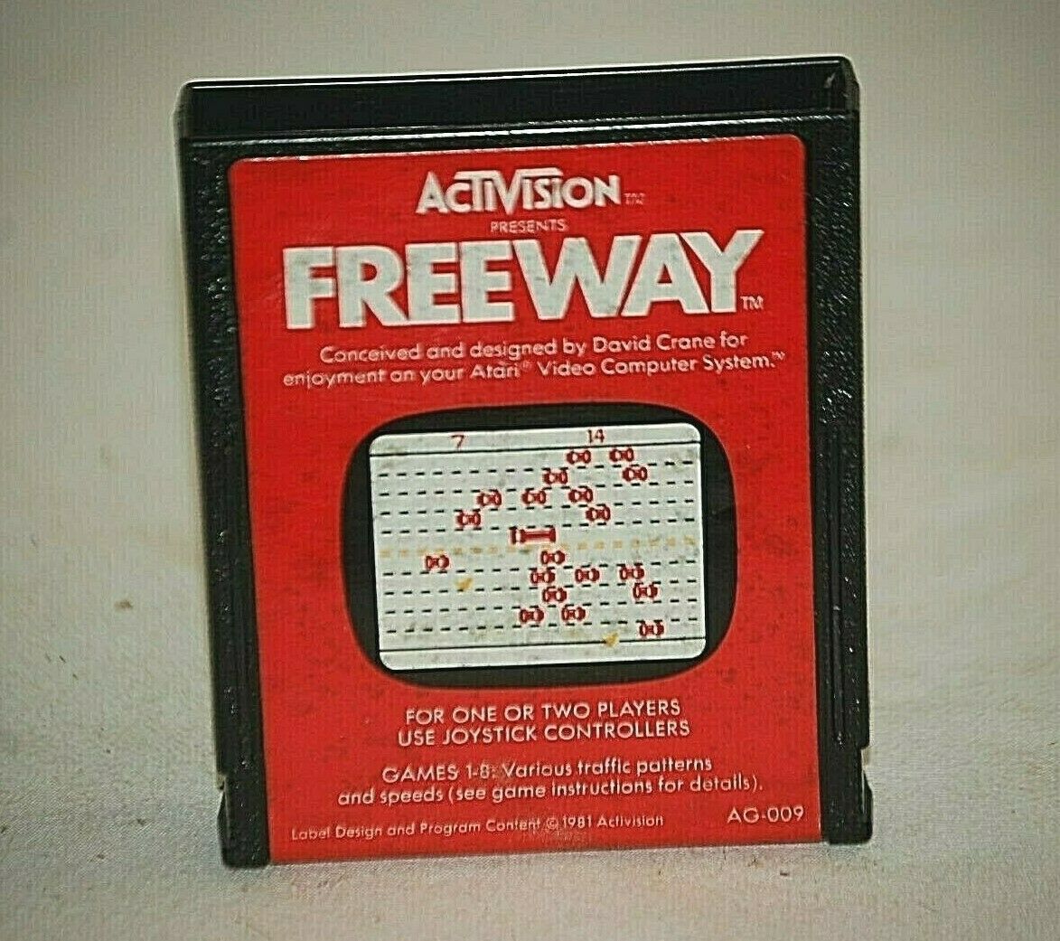 Vintage ActiVision 1981 Freeway Atari 2600 AG-009 GAME CARTRIDGE ONLY ...