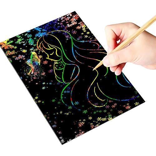 Qxnew Rainbow Scratch Art For Kids Magic Scratch Off Paper Children qxnew-rainbow-scratch-art-for-kids-magic-scratch-off-paper-children