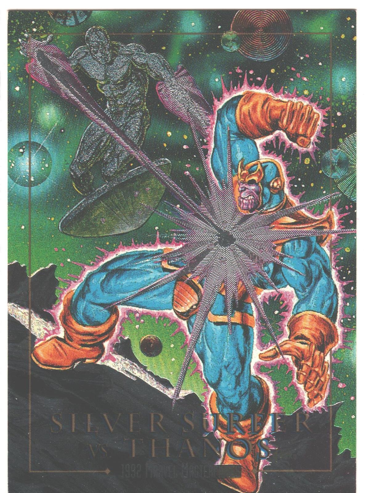 SILVER SURVER vs. THANOS Marvel Masterpieces Spectra-Etch card #2-D ...