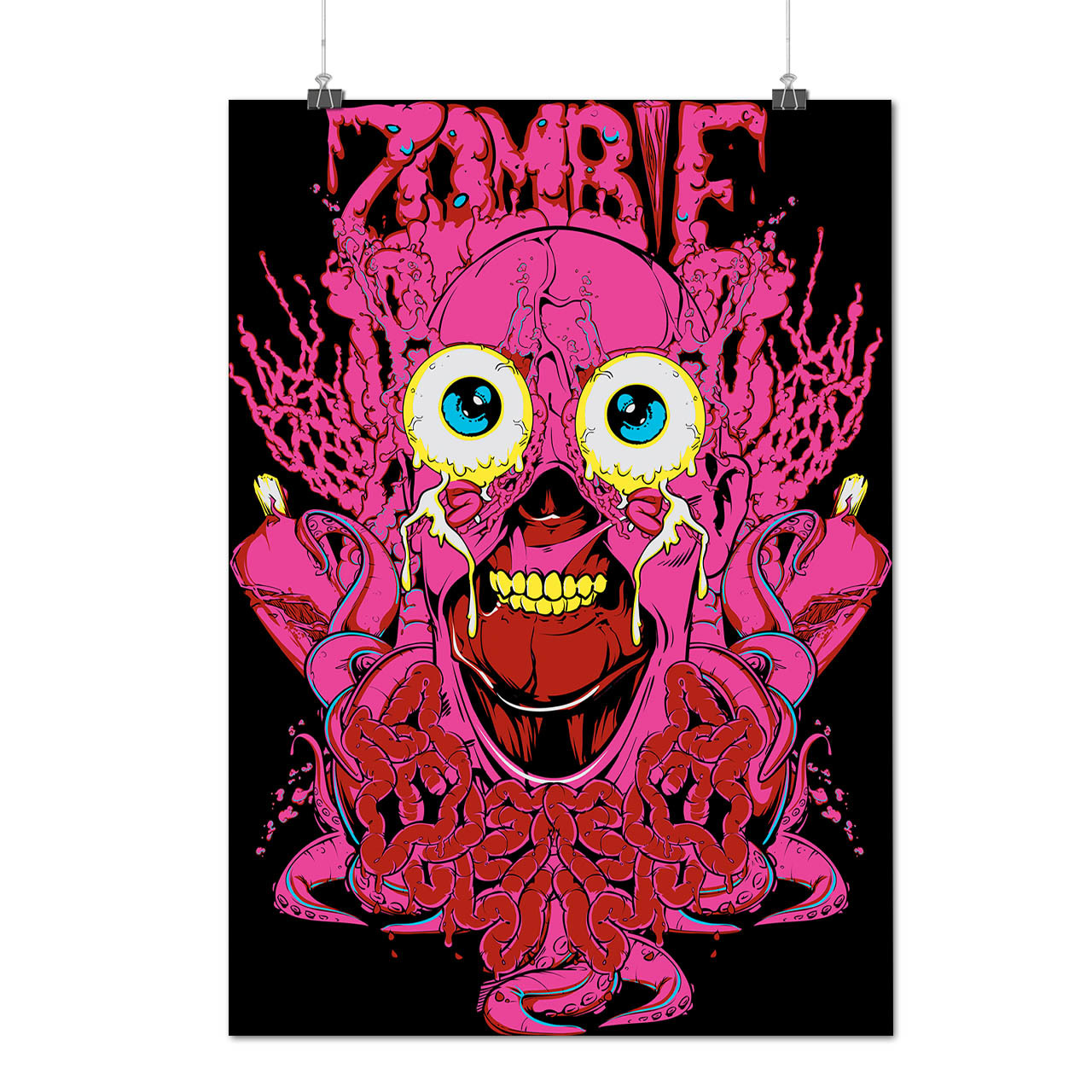 Guts Horror Creepy Zombie Nightmare Matte/Glossy Poster A0 A1 A2 A3 A4 ...