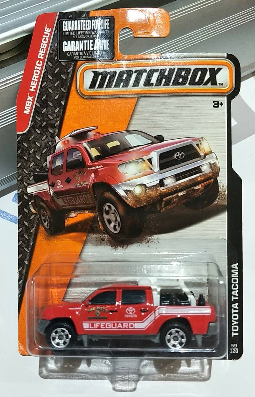 Matchbox Toyota Tacoma Red Lifeguard MBX and similar items