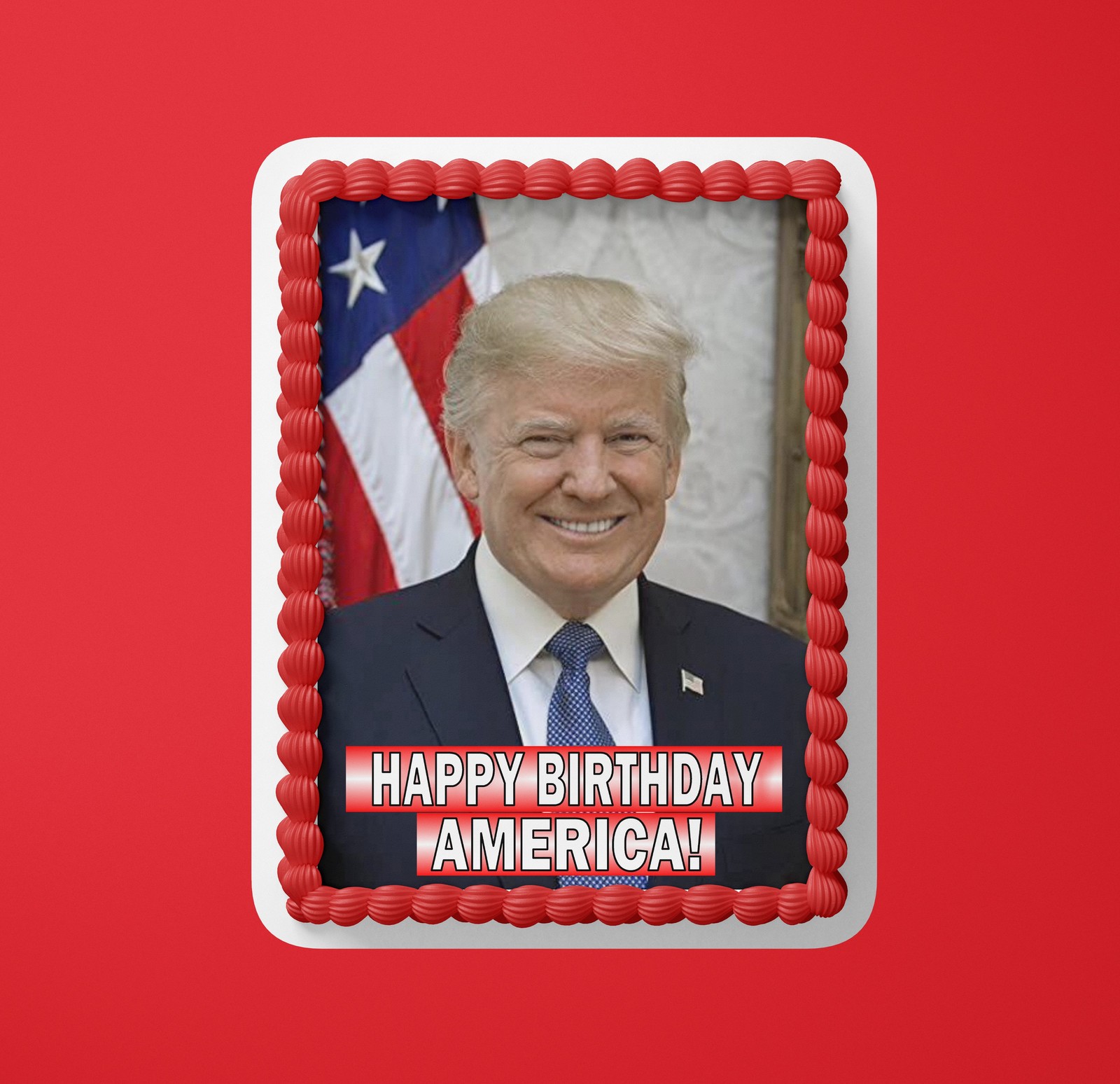 TRUMP Cake Topper Frosting Sheet/ Personalize w your name - Cake Toppers