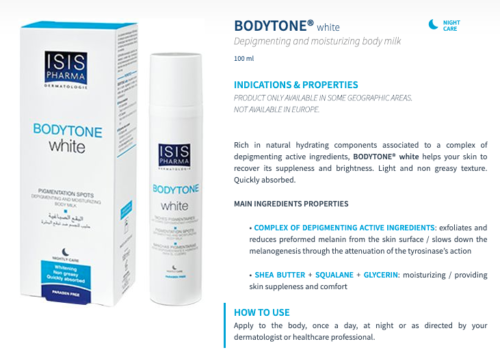 ISIS Pharma BODYTONE White Spots & Moisturizing Body Milk 100ml ...