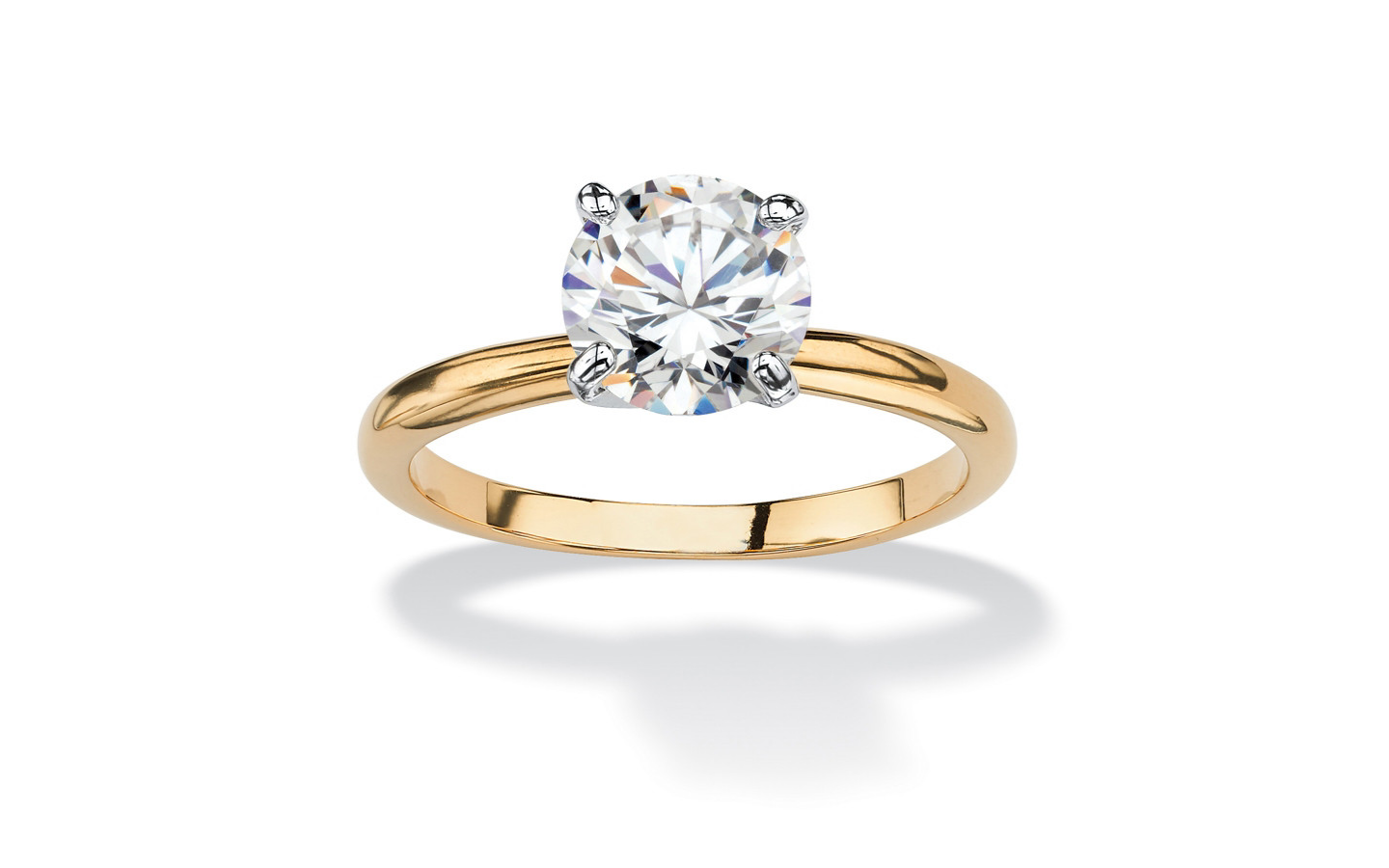 PALM BEACH BY SETA 14K GOLD SIZE 6 SOLITAIRE RING - Engagement & Wedding