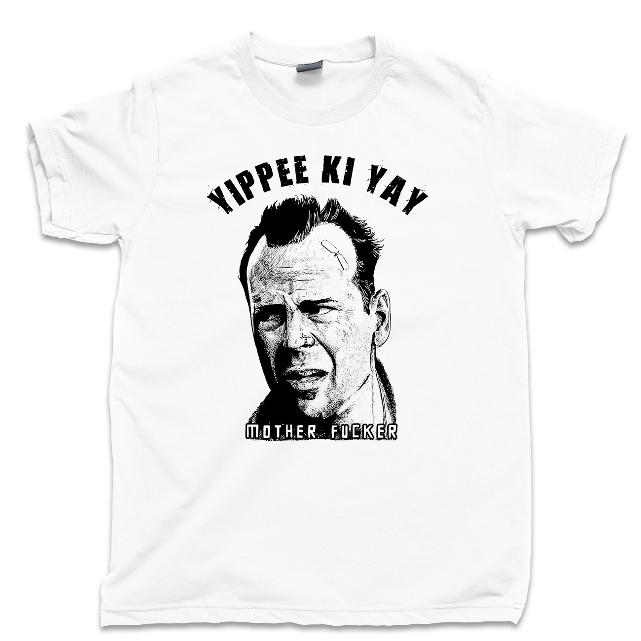 Yippee Ki Yay T Shirt, Die Hard John McClane Hans Gruber Men's Cotton Tee Shirt - Shirts