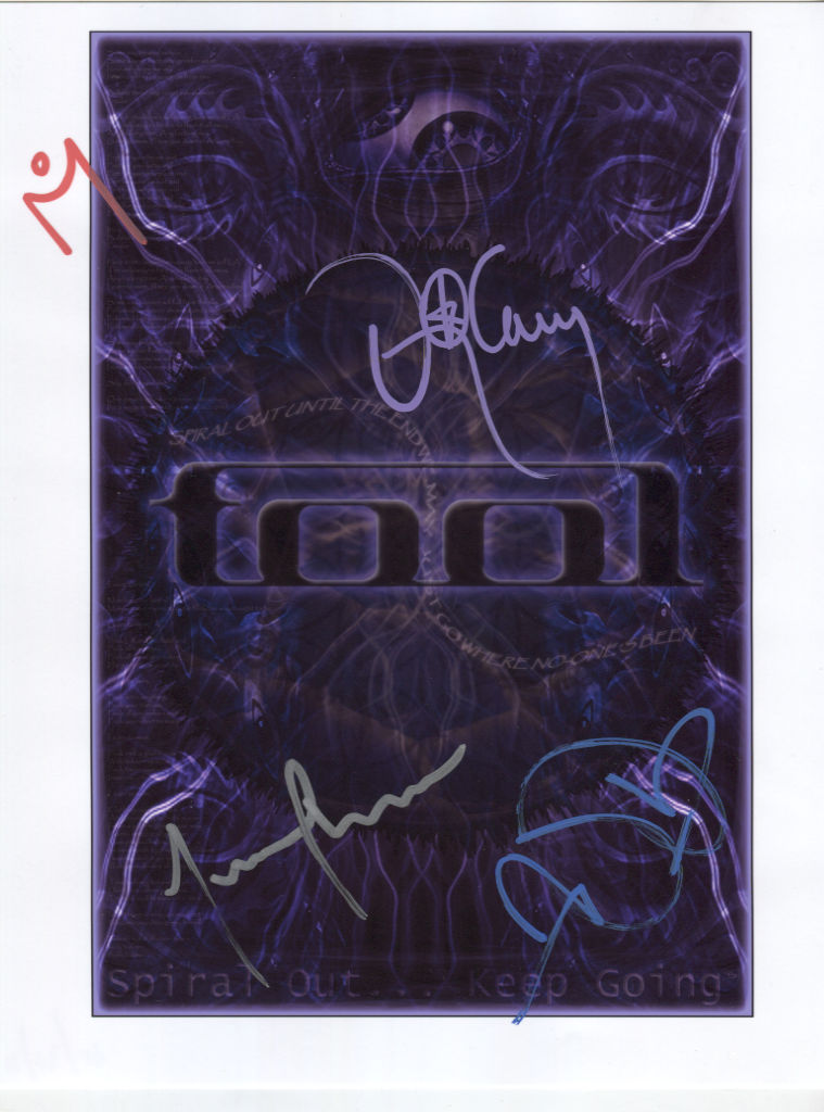 Tool (Band) Danny Carey FULLY SIGNED 8" x 10" Photo + COA Lifetime ...