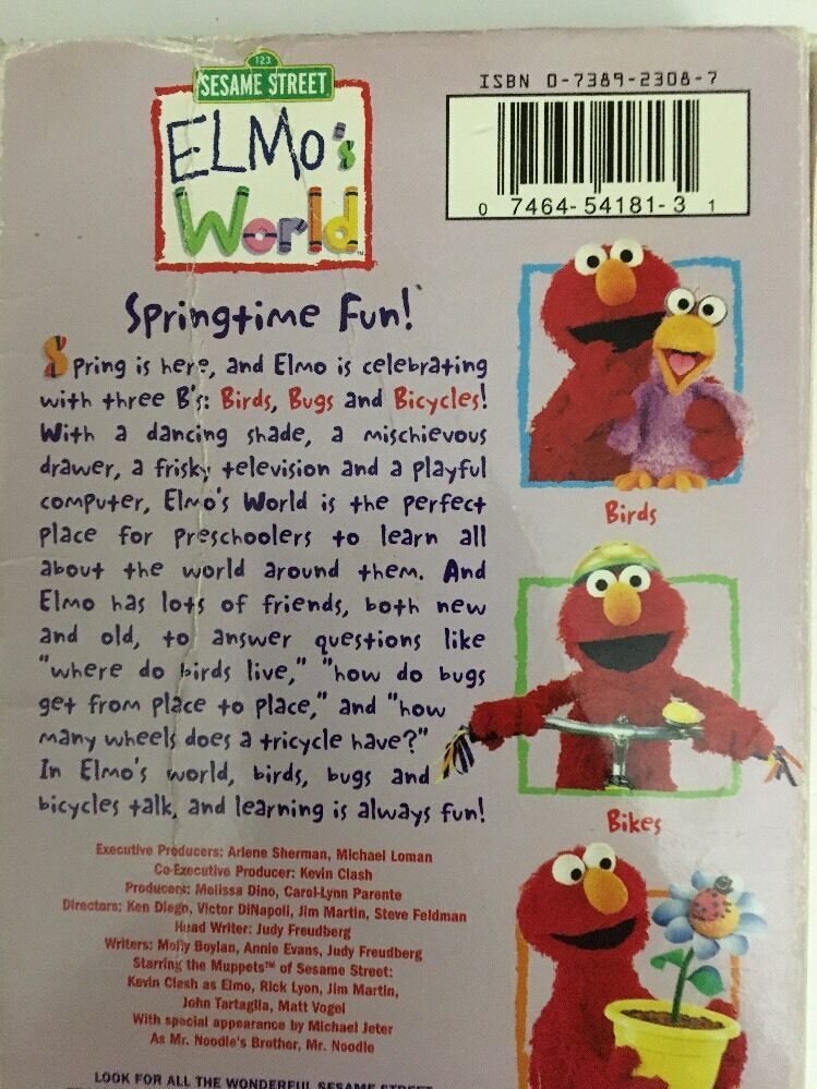 Elmos World-Springtime Fun(VHS,2002) Sesame and similar items