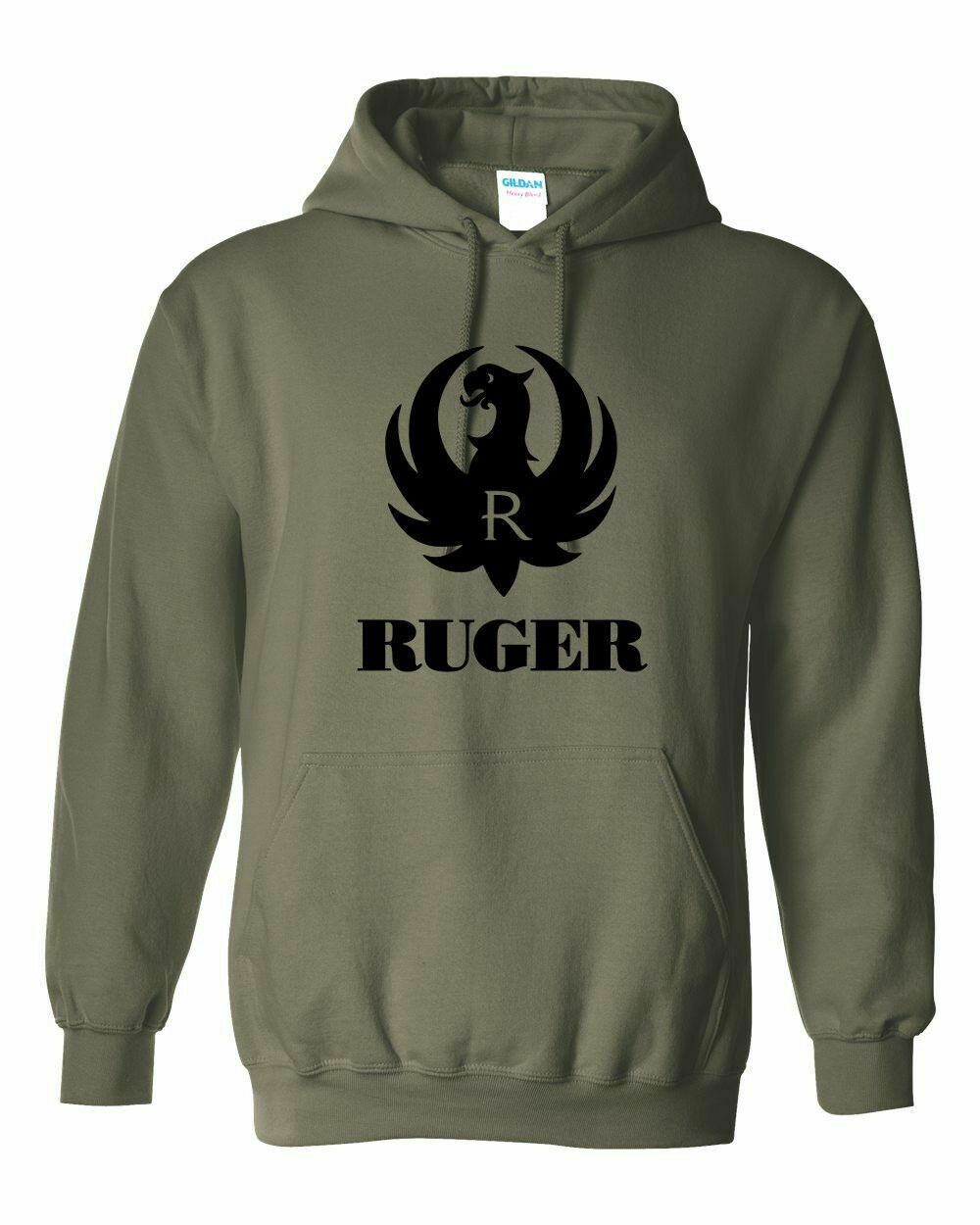 Ruger Black Logo Hoodie Sweatshirt Pro Gun Brand 2nd Amendment Rifle ...
