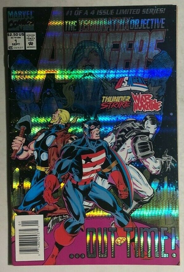 AVENGERS: TERMINATRIX OBJECTIVE #1 (1993) Marvel Comics UPC code cover ...