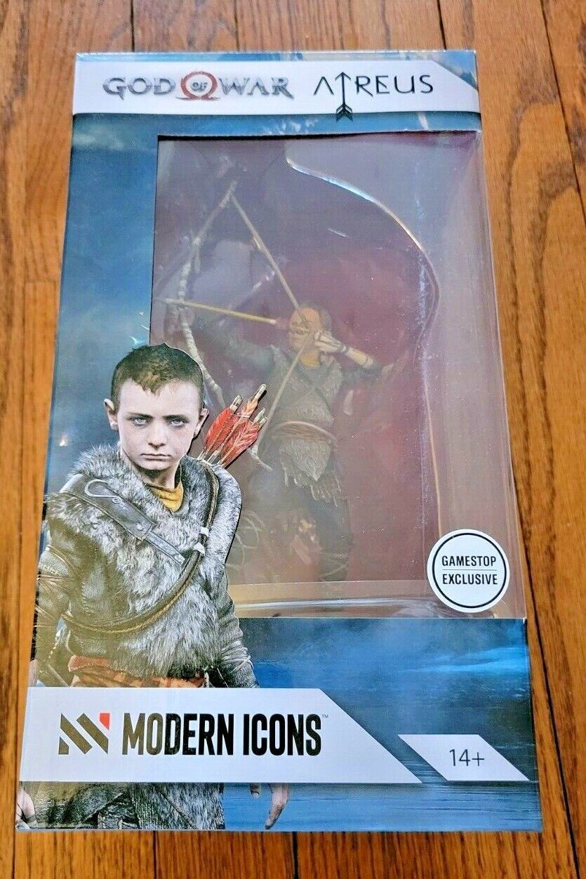 Modern Icons #15 God of War Atreus Figure Statue Statuette + Bow + Base ...