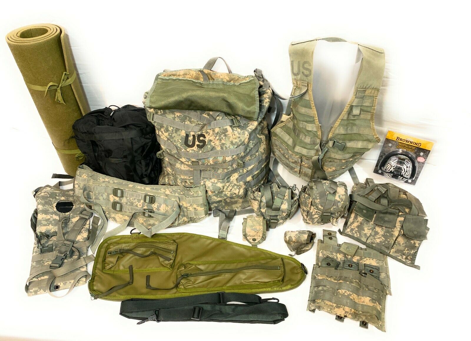 Rifleman Set MOLLE II ACU Army Set Assault Pack FLC Hydration System ...