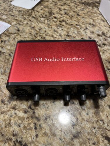 2i2 Audio Interface Audio Interface Microphone Preamps with 48V Phantom ...