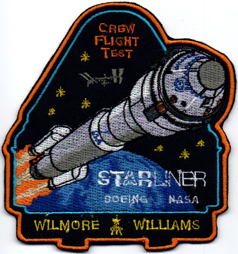 Human Space Flights CST-100 Boe-CFT Starliner Calypso USA Embroidered Patch - Patches