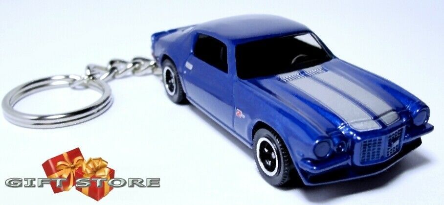 RARE KEY CHAIN 1971/1972 BLUE CHEVY CAMARO SS Z28 CHEVROLET NEW LIMITED ...