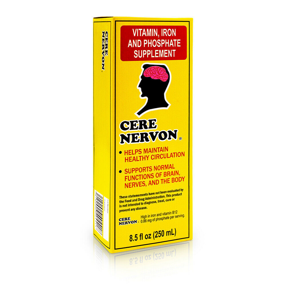CERE NERVON DIETATRY SUPPLEMENT 8 OZ CERENERVON IMPROVES BRAIN FUNCTION ...
