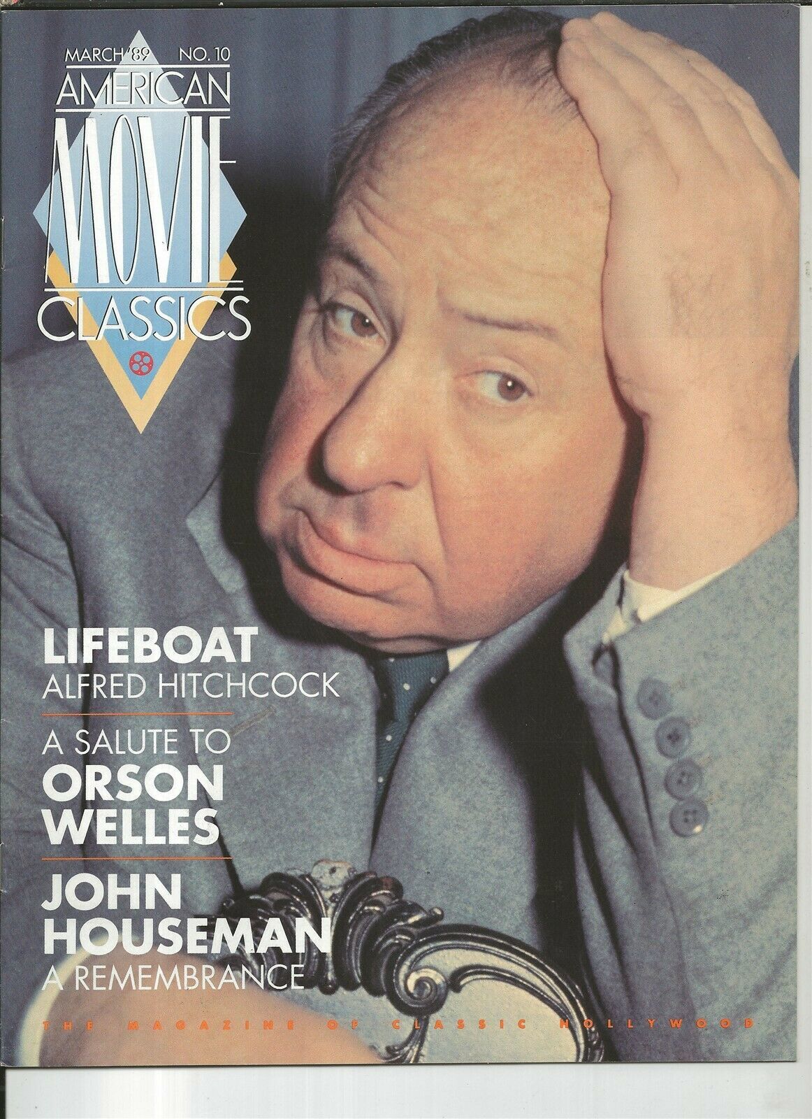 ORIGINAL Vintage Mar 1989 AMC Magazine Alfred Hitchcock Vivien Leigh ...