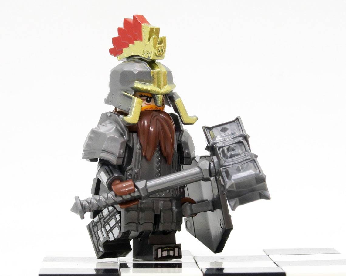 The Hobbit Heavy Armour Dain Ironfoot Minifigures Weapons Accessories ...