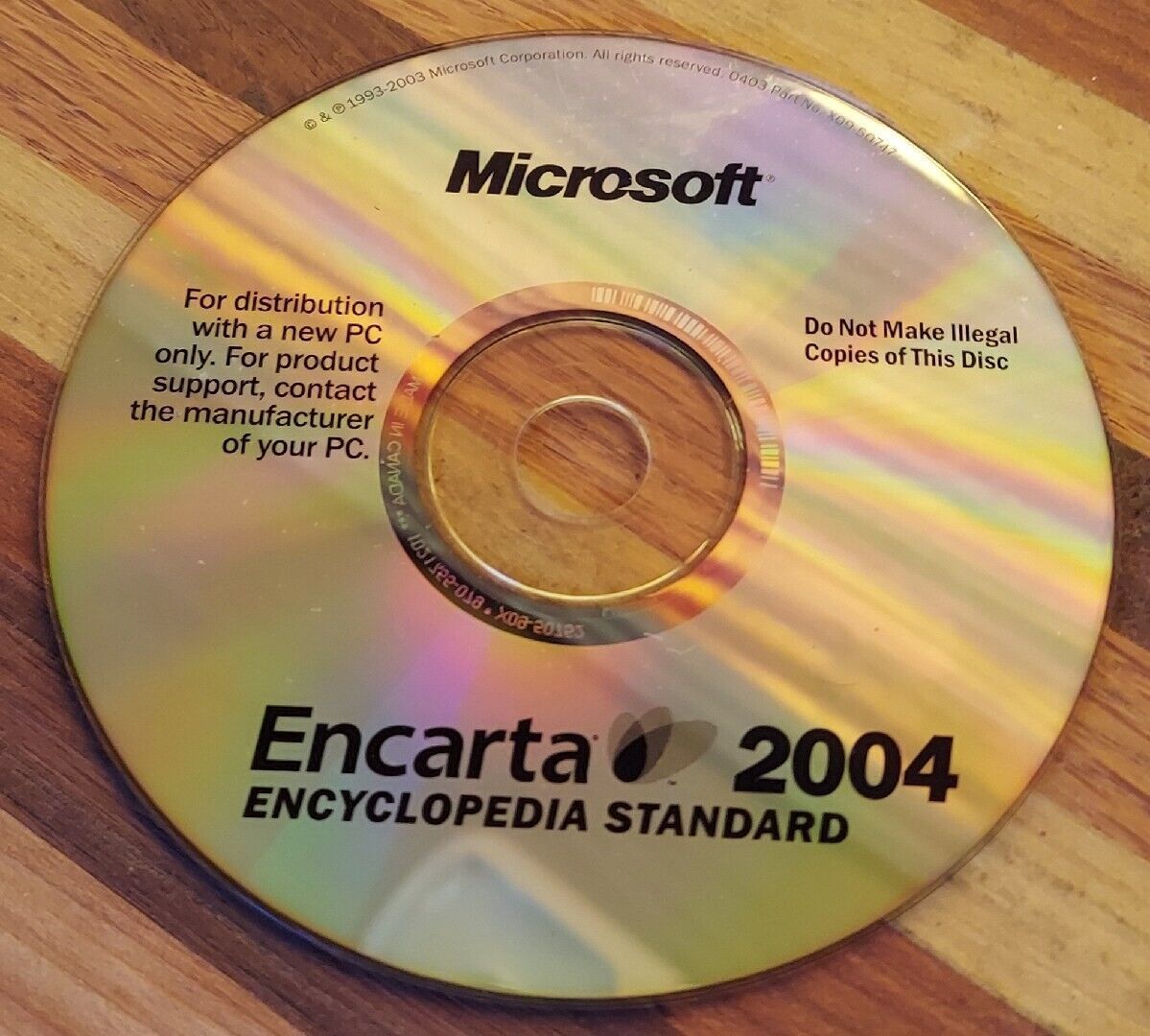 Microsoft Windows Encarta 2004 Reference Encyclopedia Software CD Disk ... Microsoft Windows Encarta 2004 Reference Encyclopedia Software CD Disk ...