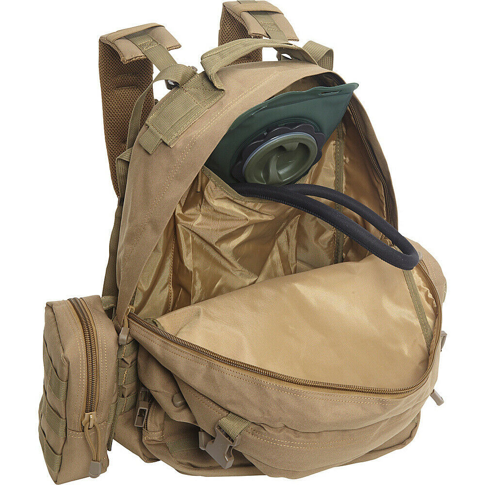 NEW Advanced Hydro Assault Pack MOLLE Hunting Backpack w Bladder BLAZE ...
