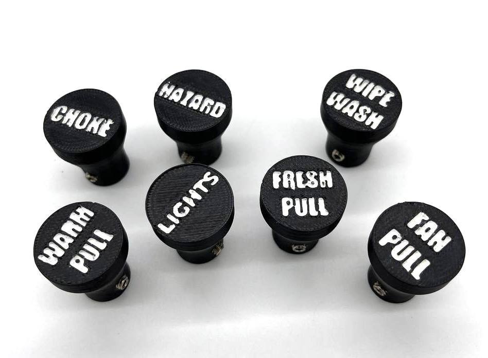 Pull Knobs For FJ40 FJ45 FJ43 Toyota Land Cruiser Set (7-piece) ABS ...