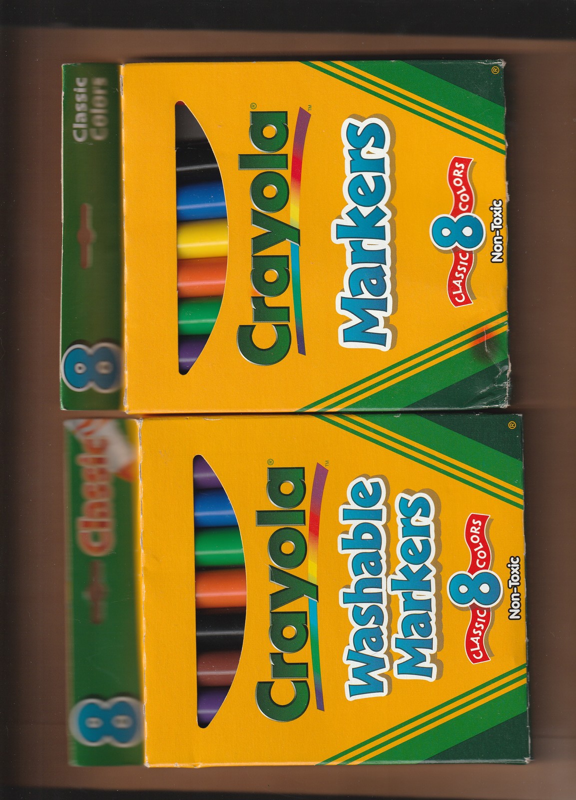 Lot of 2 Classic Colors CRAYOLA Washable MARKERS in Boxes (16-count ...