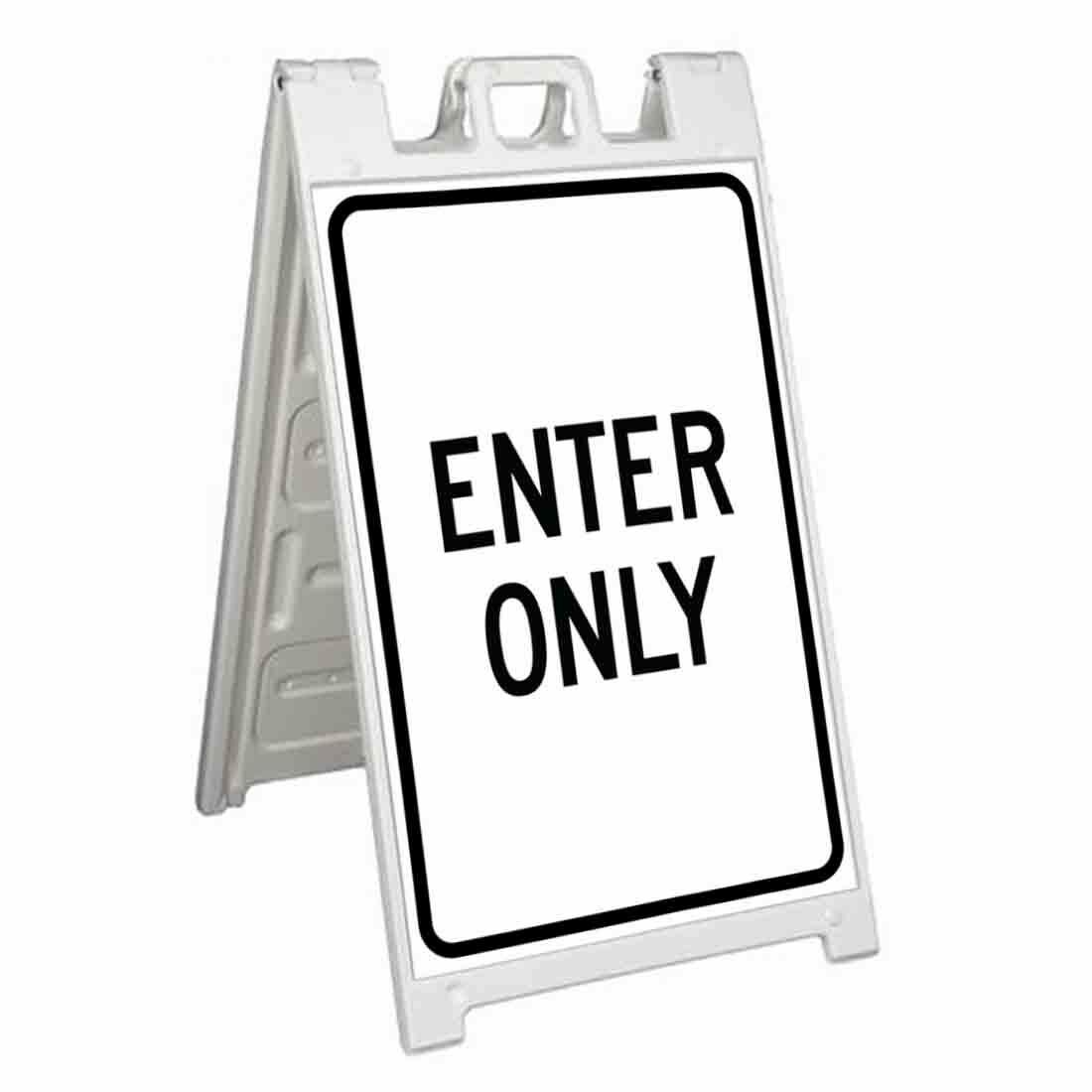 ENTER ONLY Signicade 24x36 Aframe Sidewalk Sign Banner Decal ...
