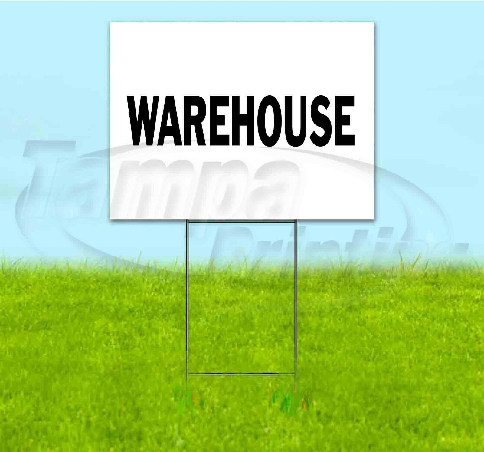 WAREHOUSE 18x24 Yard Sign WITH STAKE Corrugated Bandit DIRECTIONAL ...
