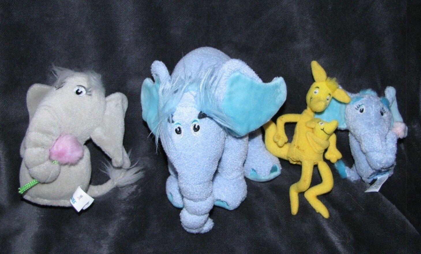 MANHATTAN TOY STUFFED PLUSH HORTON HEARS A WHO ELEPHANT FINGER PUPPET ...