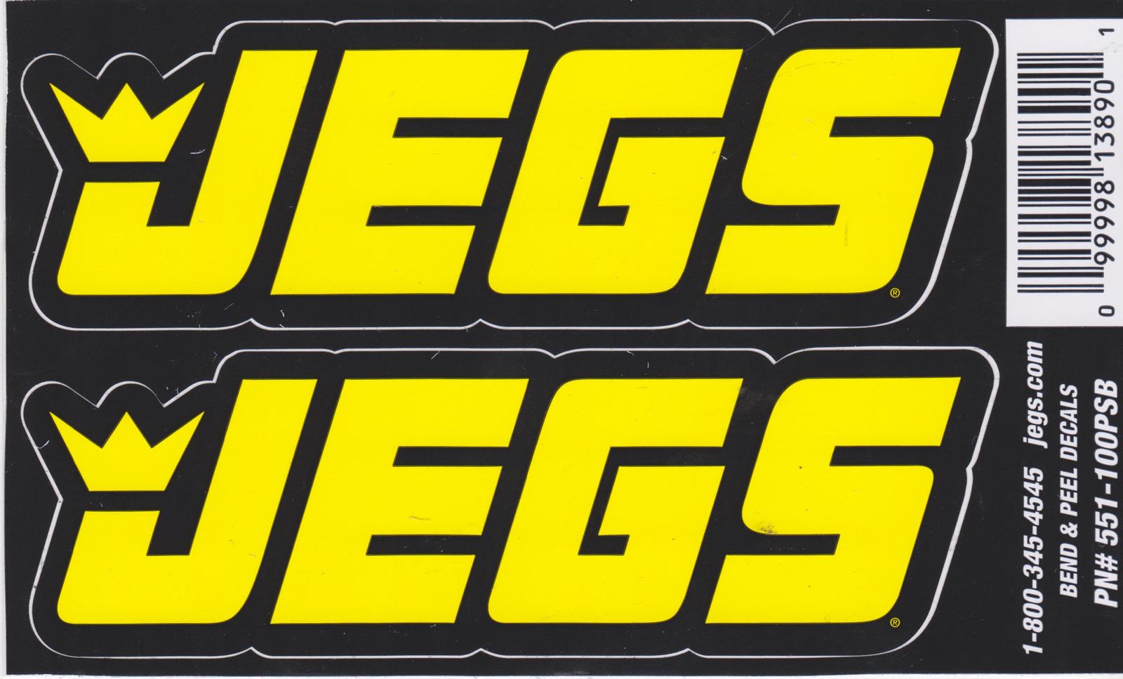 8 JEGS HIGH PERFORMANCE PARTS DRAG RACING STICKERS - HOT ROD DECALS - Other