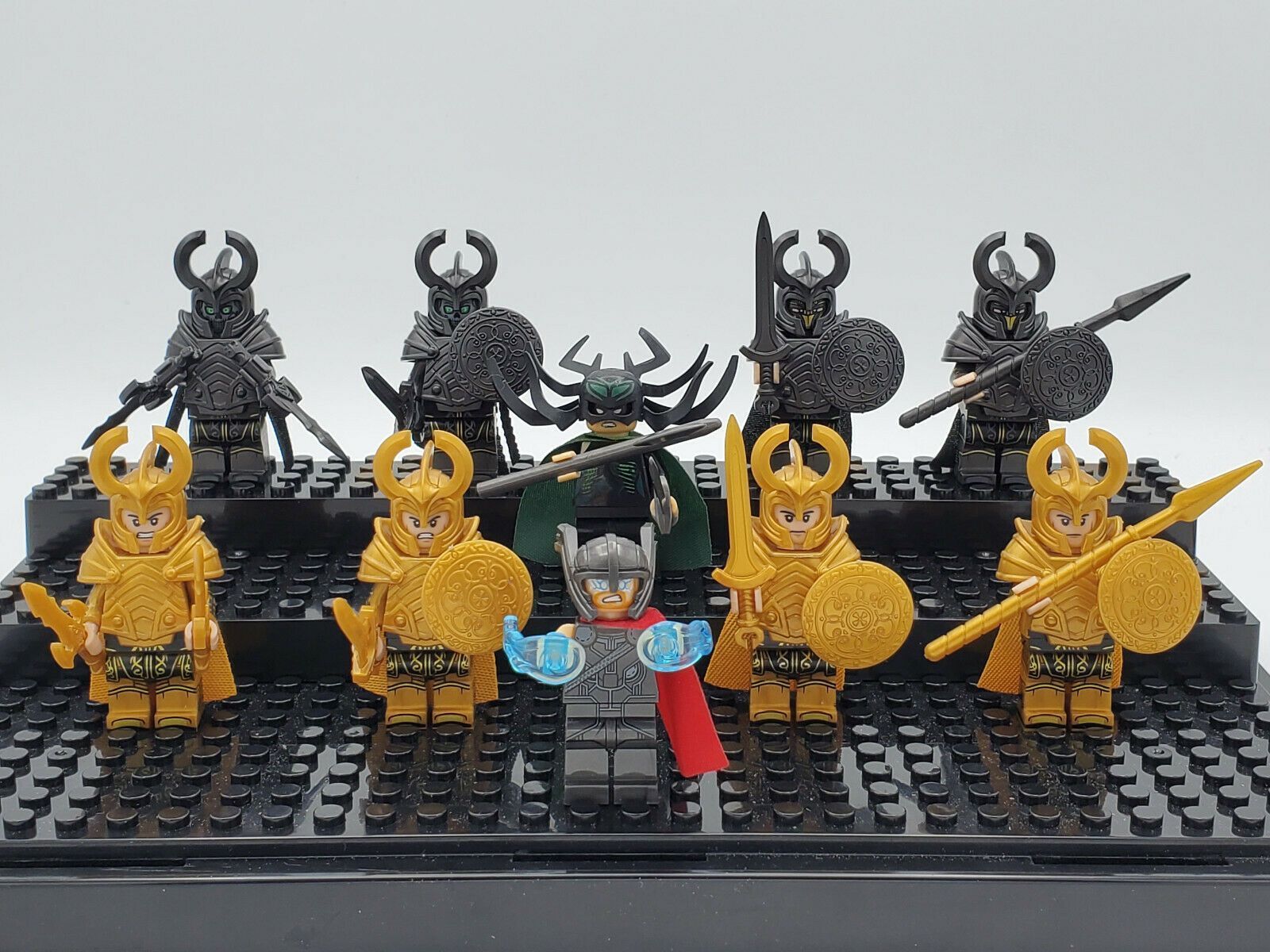 Marvel Thor Ragnarok Asgard Einherjar Guard Thor Vs Hela 10pcs/set ...