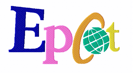 EPOCT Logo Disney Mickey Epcot Filled Machine Embroidery Design ...