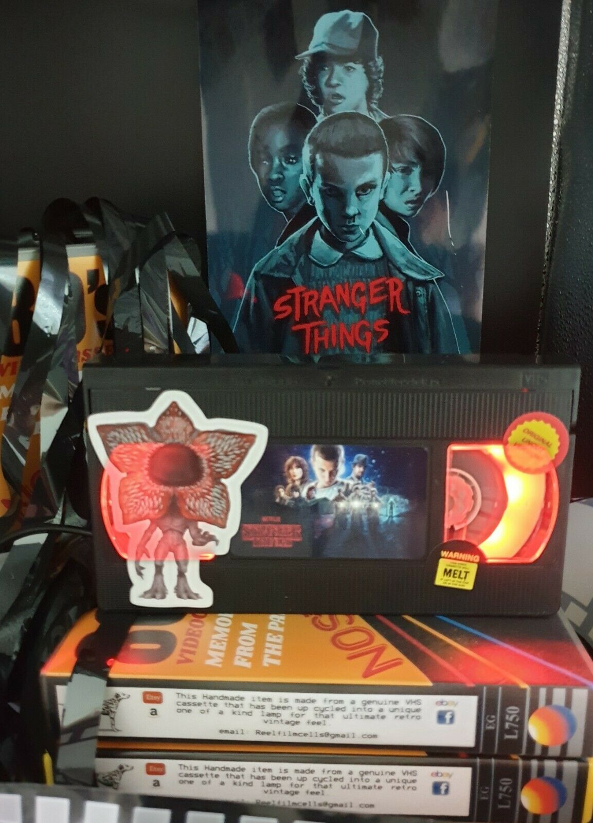 STRANGER THINGS Demogorgon Retro VHS Lamp Stunning Gift for any Movie ...