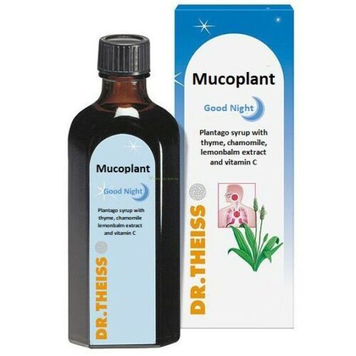Dr Theiss Good Night Hustensaft Mucoplant Plantain Syrup Sore Throat ...