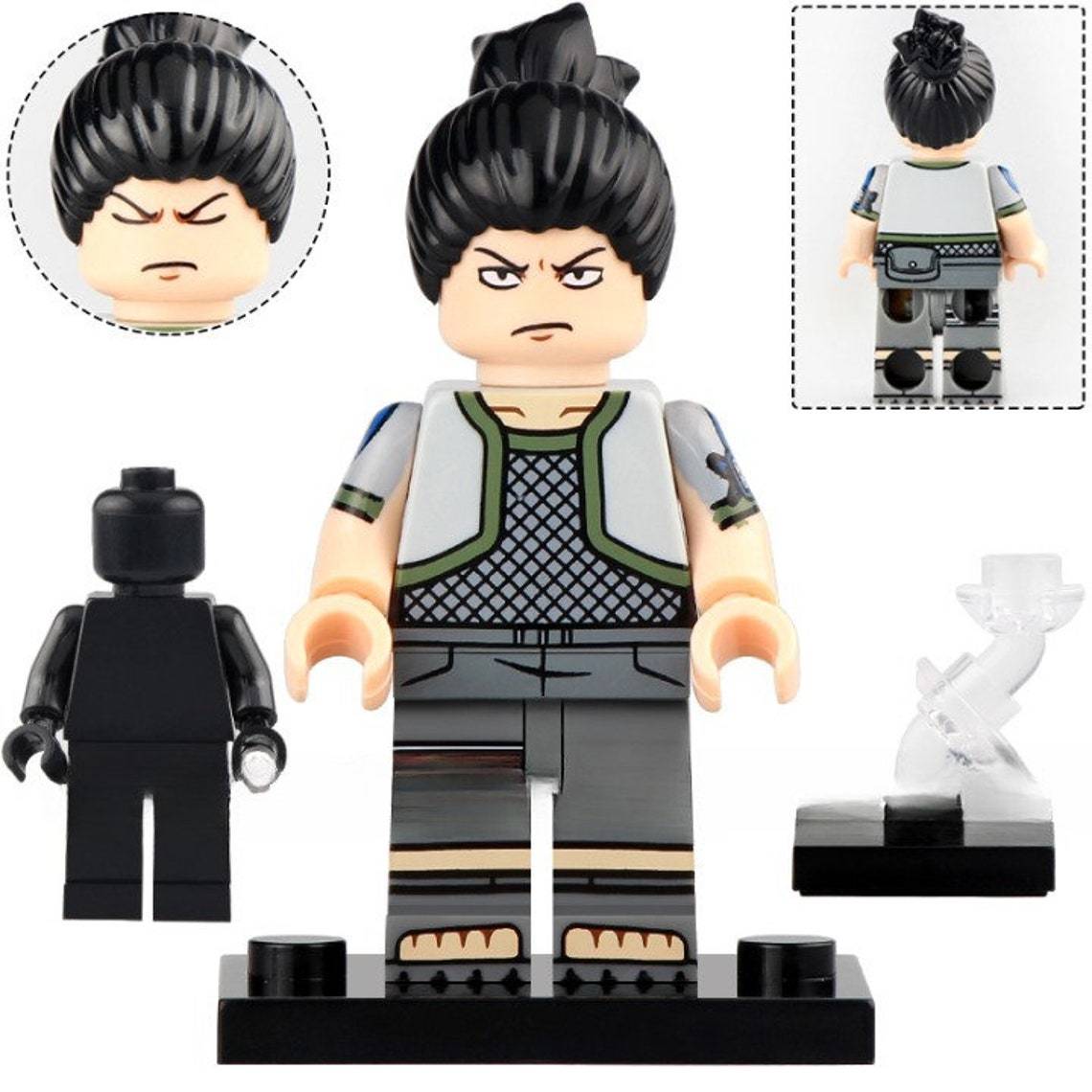 Naruto Series Young Shikamaru Nara Minifigures Weapons and Accessories ...
