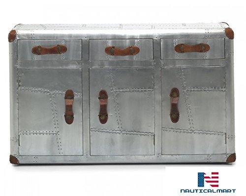 NauticalMart Aviator 3 Door Sideboard End Table Home Decor - Sideboards ...