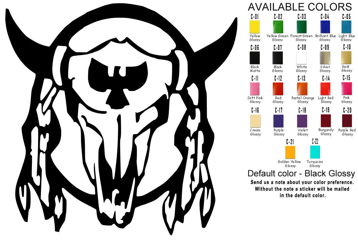 Native American Vinyl Decal Sticker Car Window Wall Laptop Spirit ...