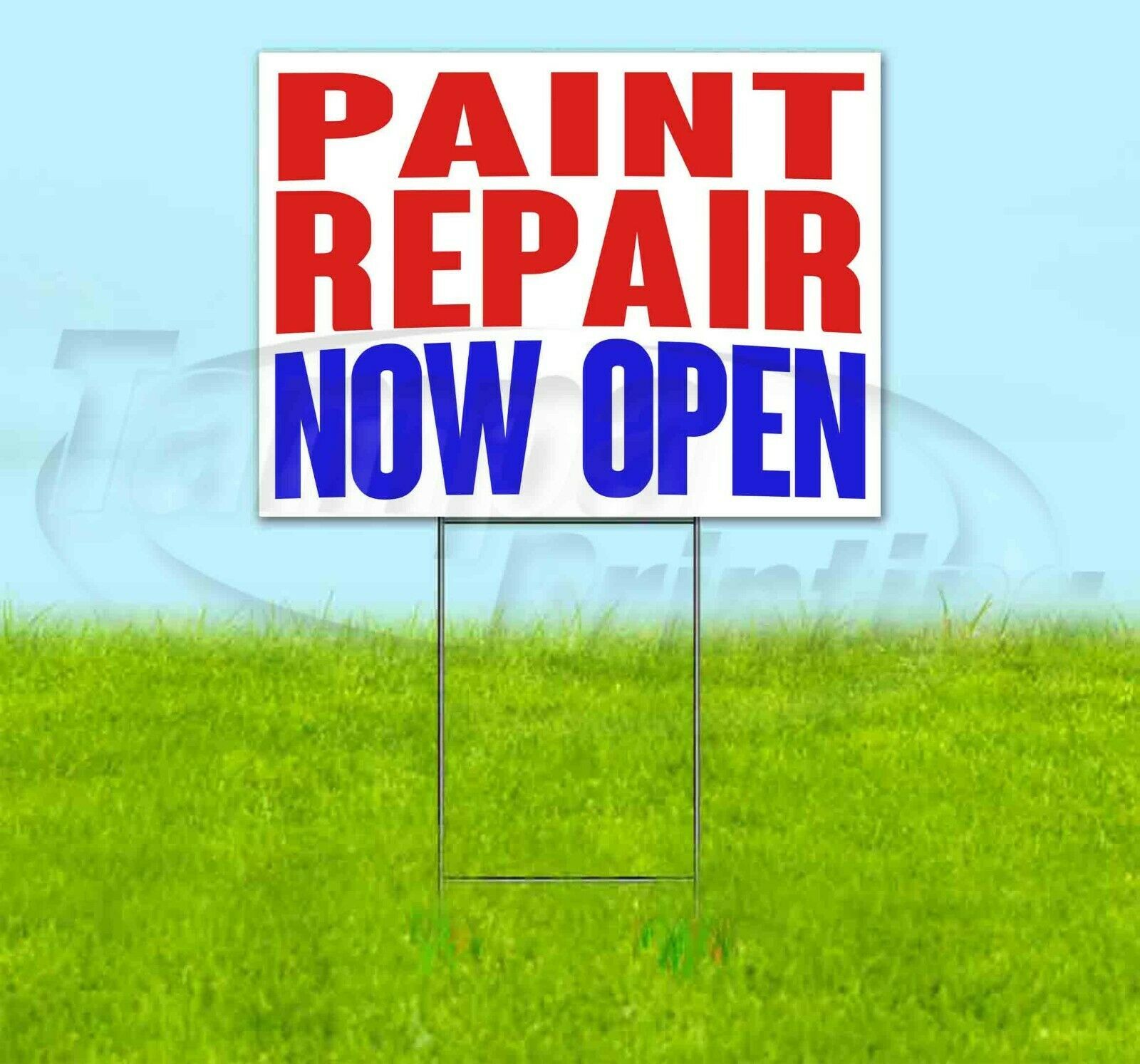 PAINT REPAIR NOW OPEN Yard Sign Corrugated Plastic Bandit Lawn ...