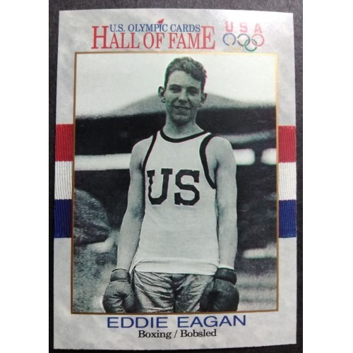 EDDIE EAGAN Boxing US Olympic Card Hall of Fame - Boxing