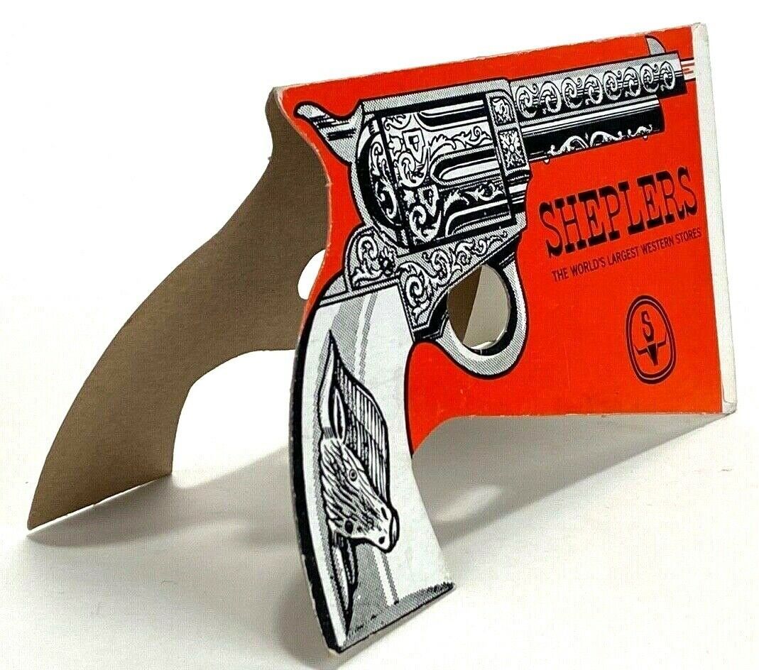 Cardboard Revolver Sheplers-The World's Largest Western Stores-Vtg Gun ...