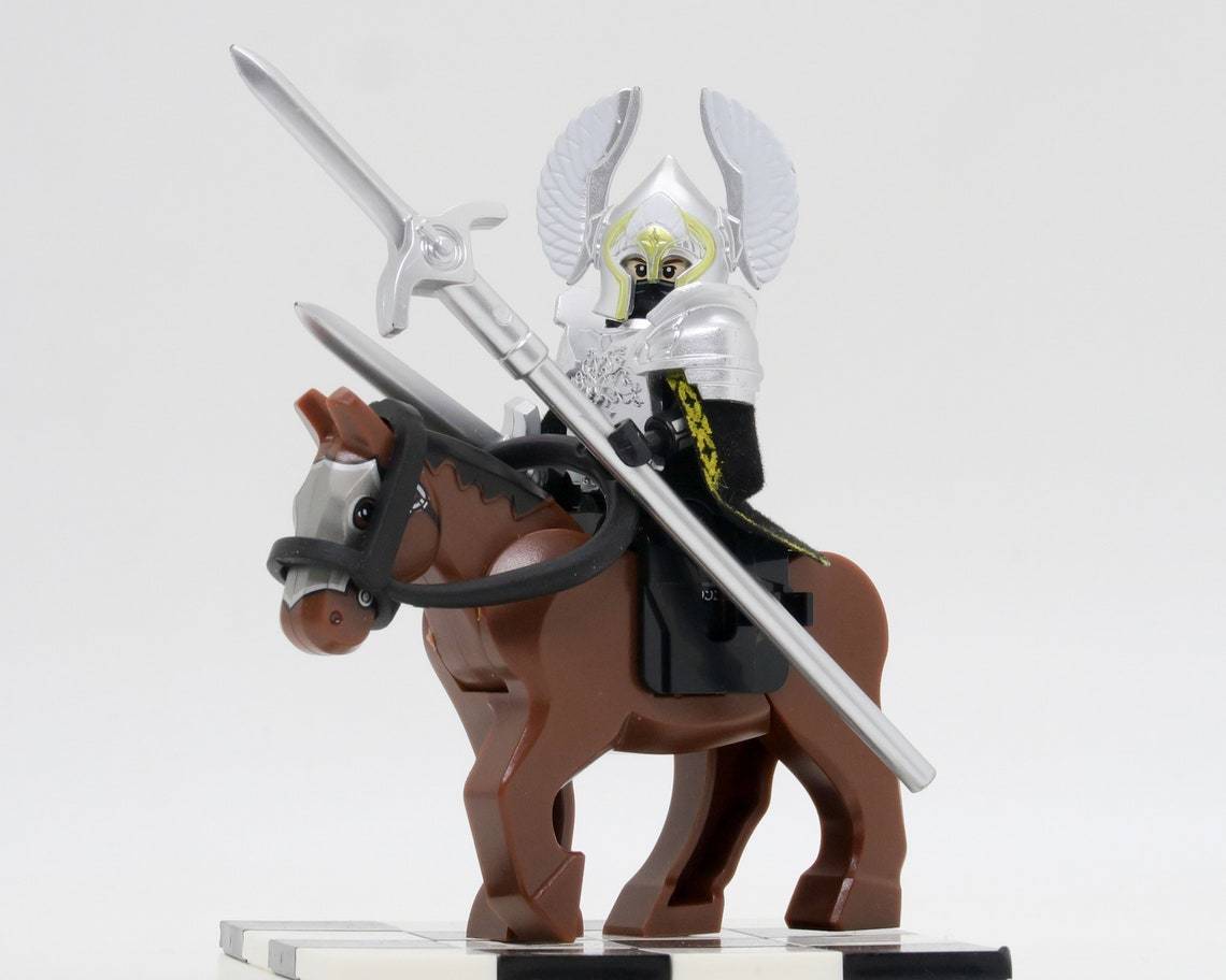 Lord of the Rings Gondor Fountain Guard Cavalry Minifigures Horse ...