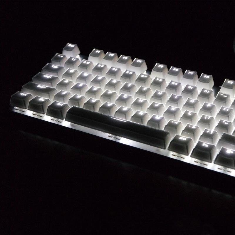 Rapoo® V500S/RGB Ice Crystal Version White Backlit Mechanical Gaming ...