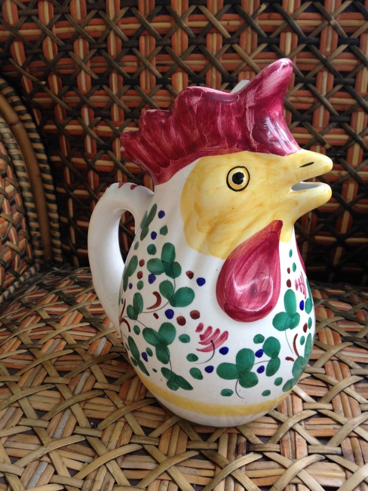 Cama Deruta Made in Italy Hand-Painted Ceramic Pottery Vtg Rooster ...