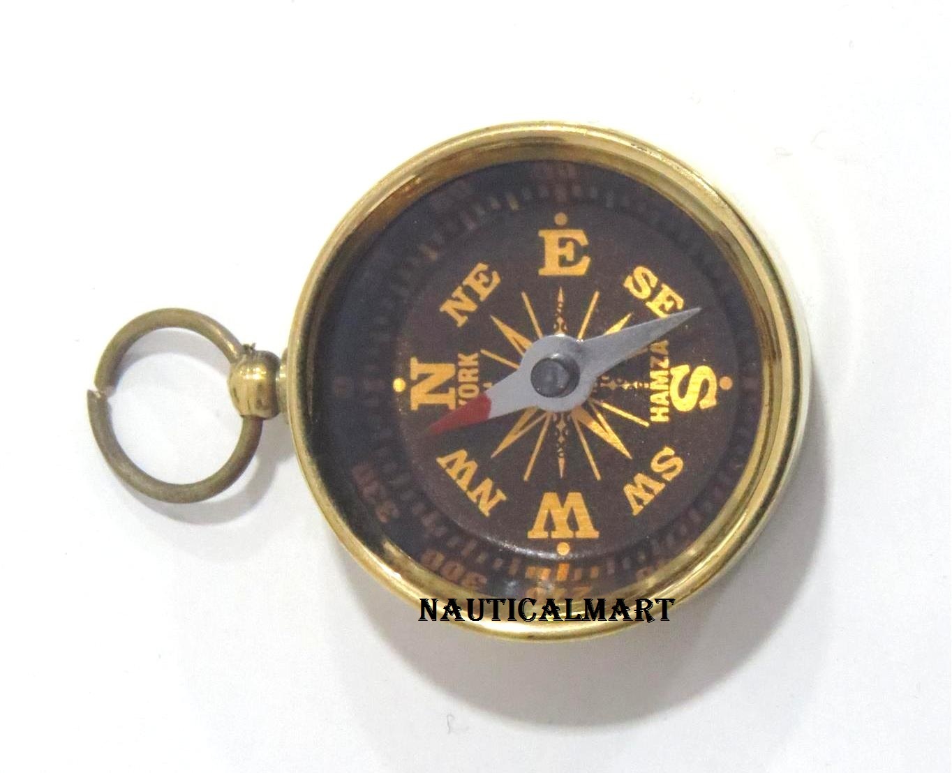 NauticalMart Brass Compass Mini Pocket Marine Compass Nautical Best ...