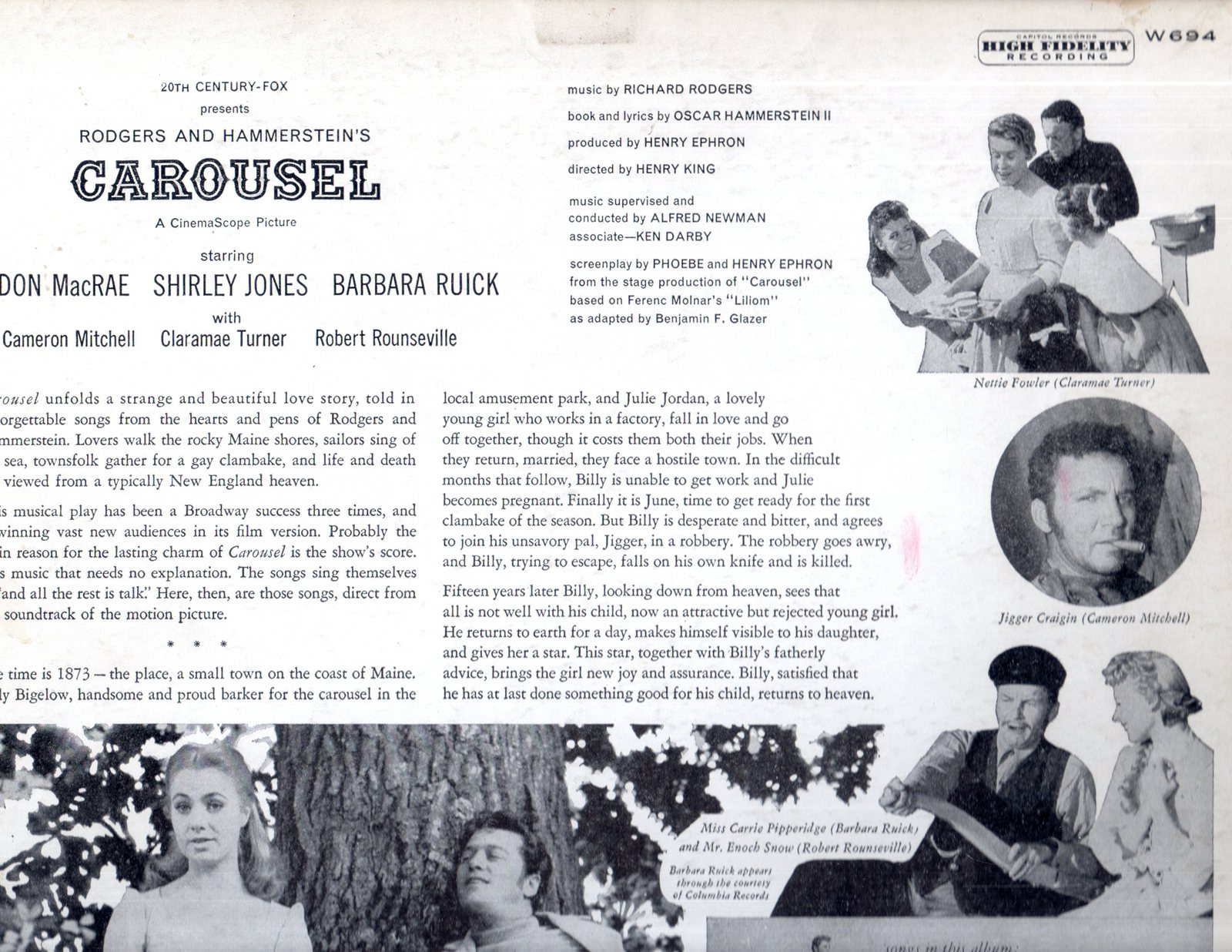 CAROUSEL - Rodgers & Hammerstein's Carousel (LP Record) - Vinyl Records