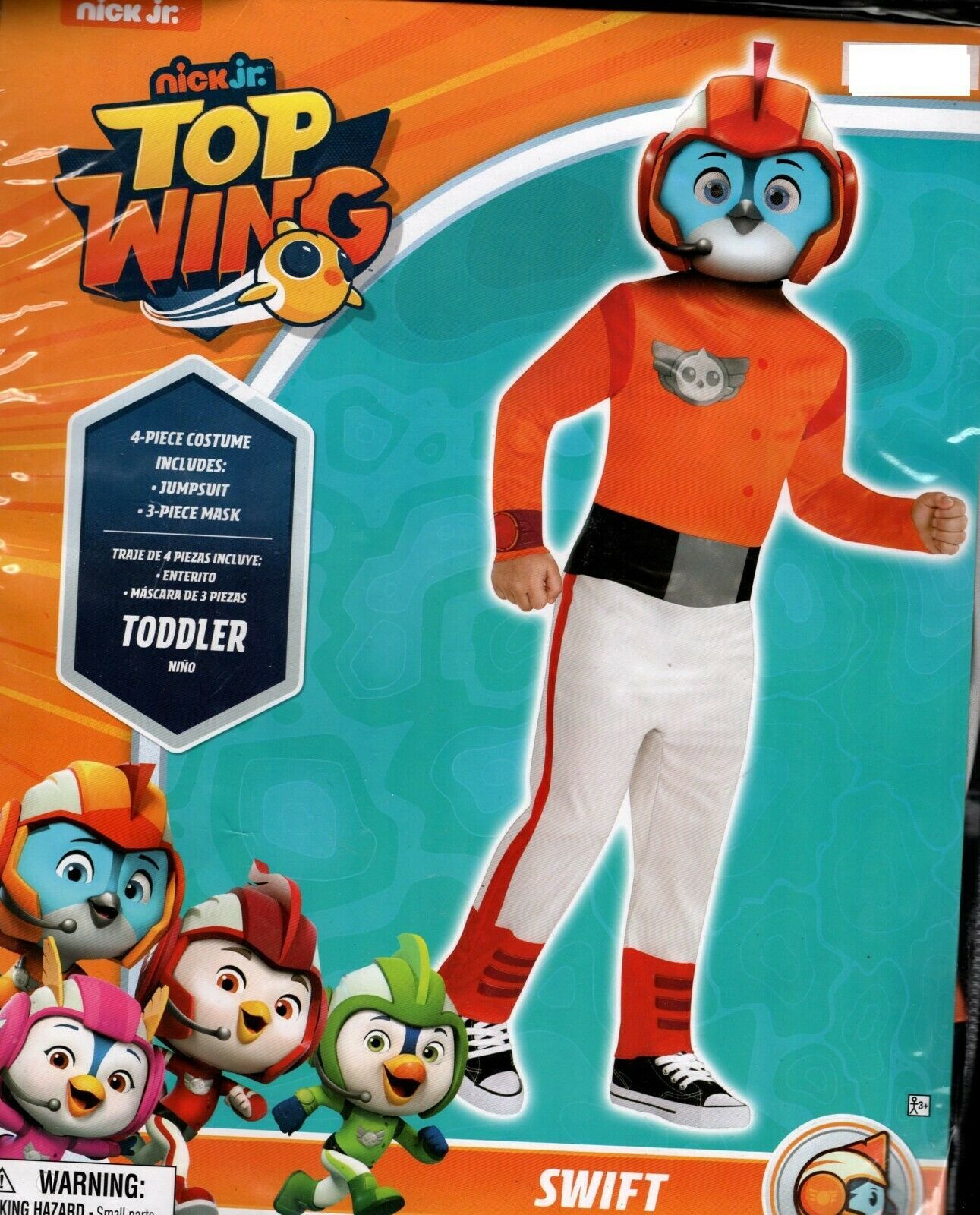 Nick Jr. Top Wing Swift Halloween Child's Costume Size Toddler - 3,4,5 ...
